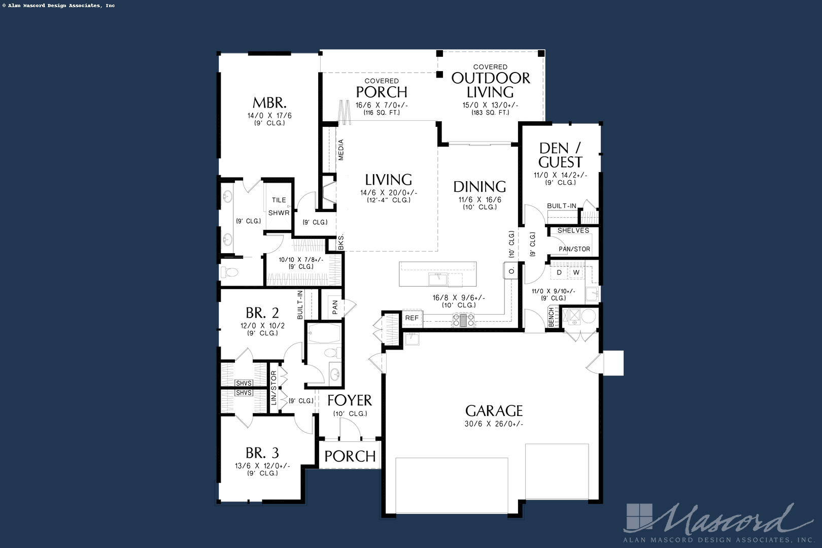 Modern House Plan 1168G The Peterson: 2266 Sqft, 4 Beds, 2 Baths