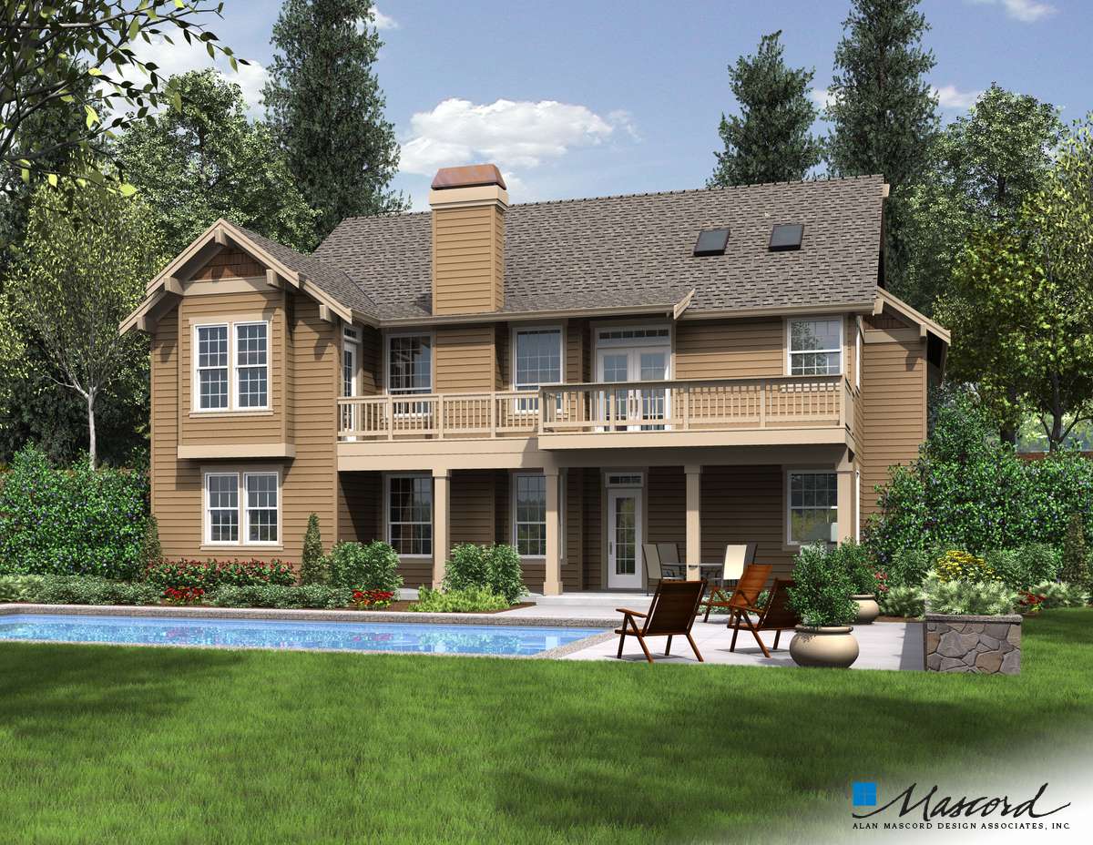 Craftsman House Plan 1201J The Dawson: 2964 Sqft, 4 Beds, 3 Baths