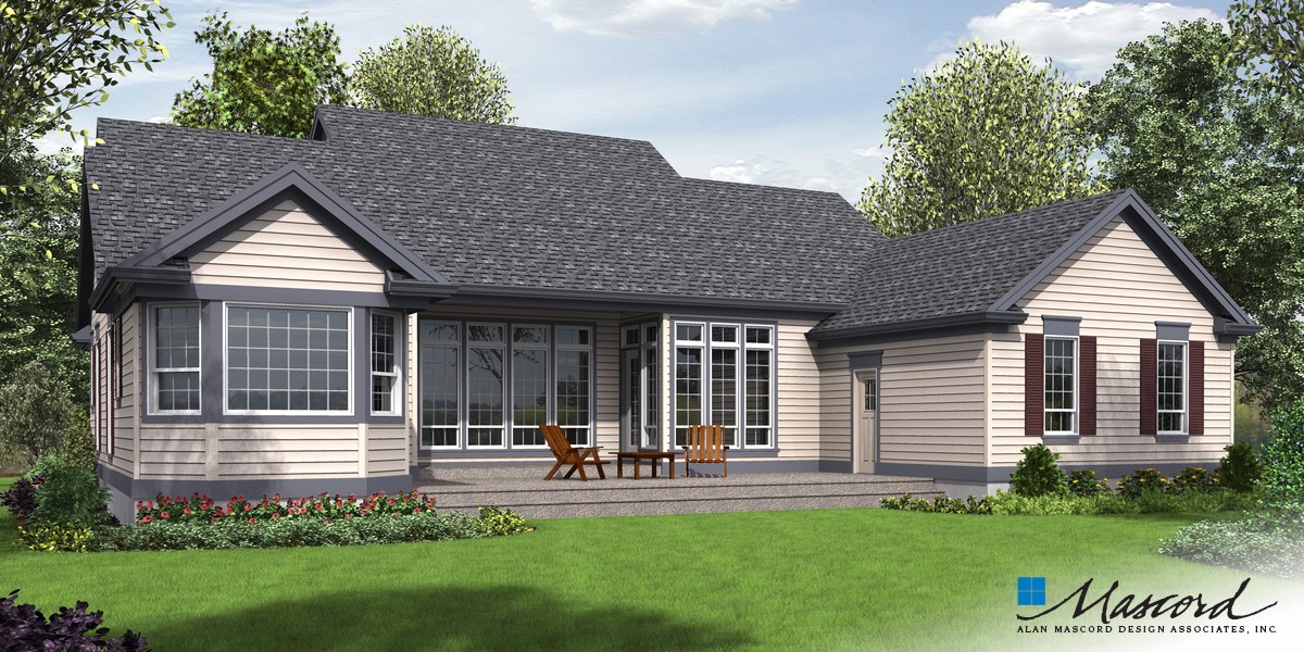Mascord House Plan 1230 - The Renville