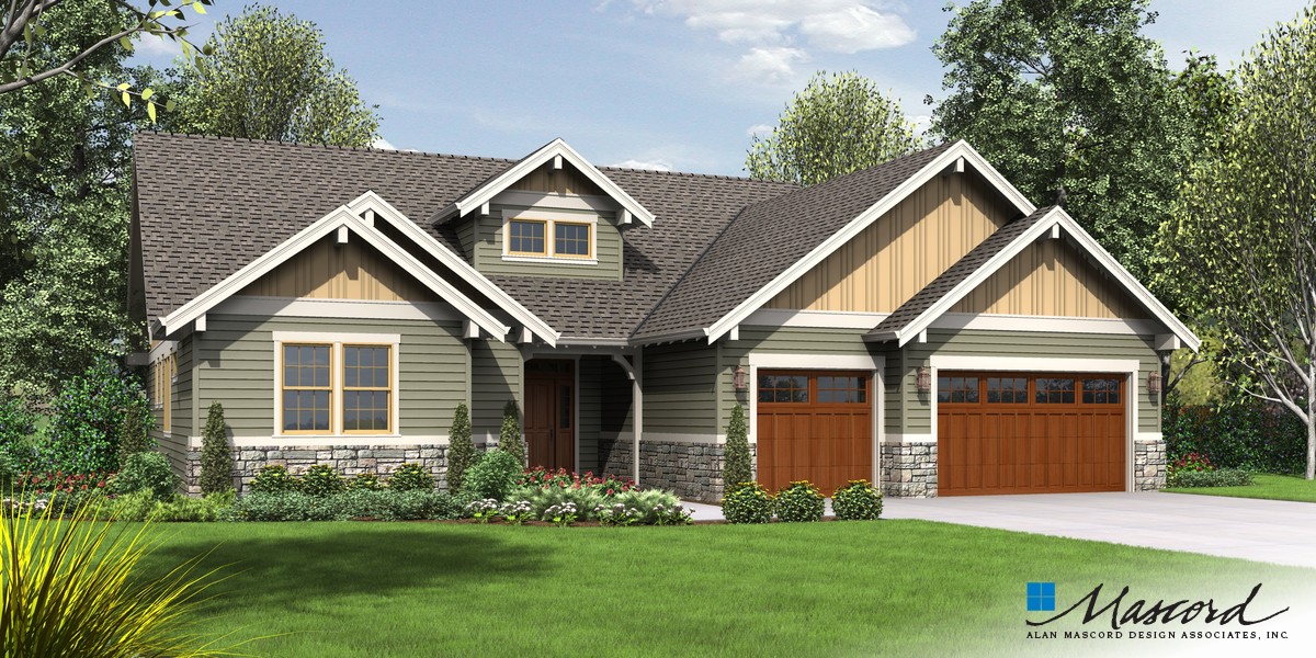 Mascord House Plan 1245C - The Lincoln