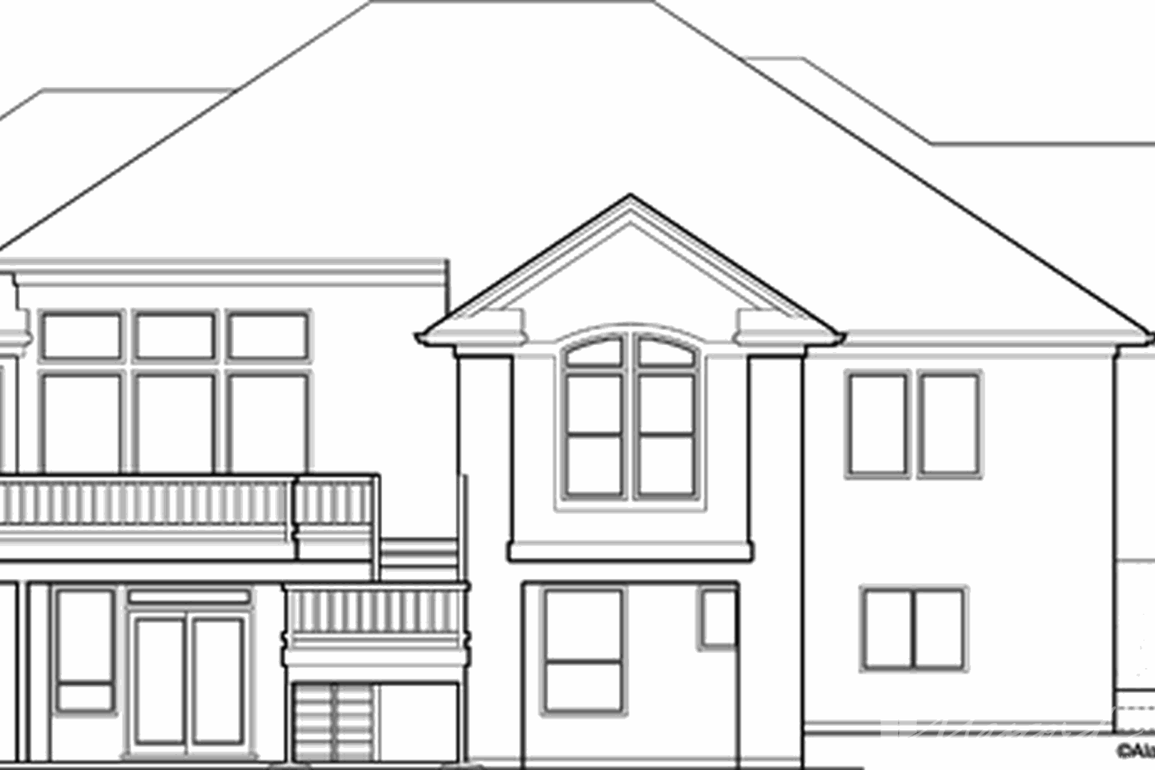 Contemporary House Plan 1312A The Damstrom: 3911 Sqft, 4 Beds, 3.1 Baths