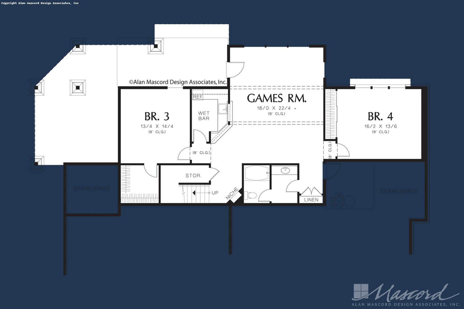 Craftsman House Plan 1326 The Mensing: 3459 Sqft, 4 Beds, 3 Baths