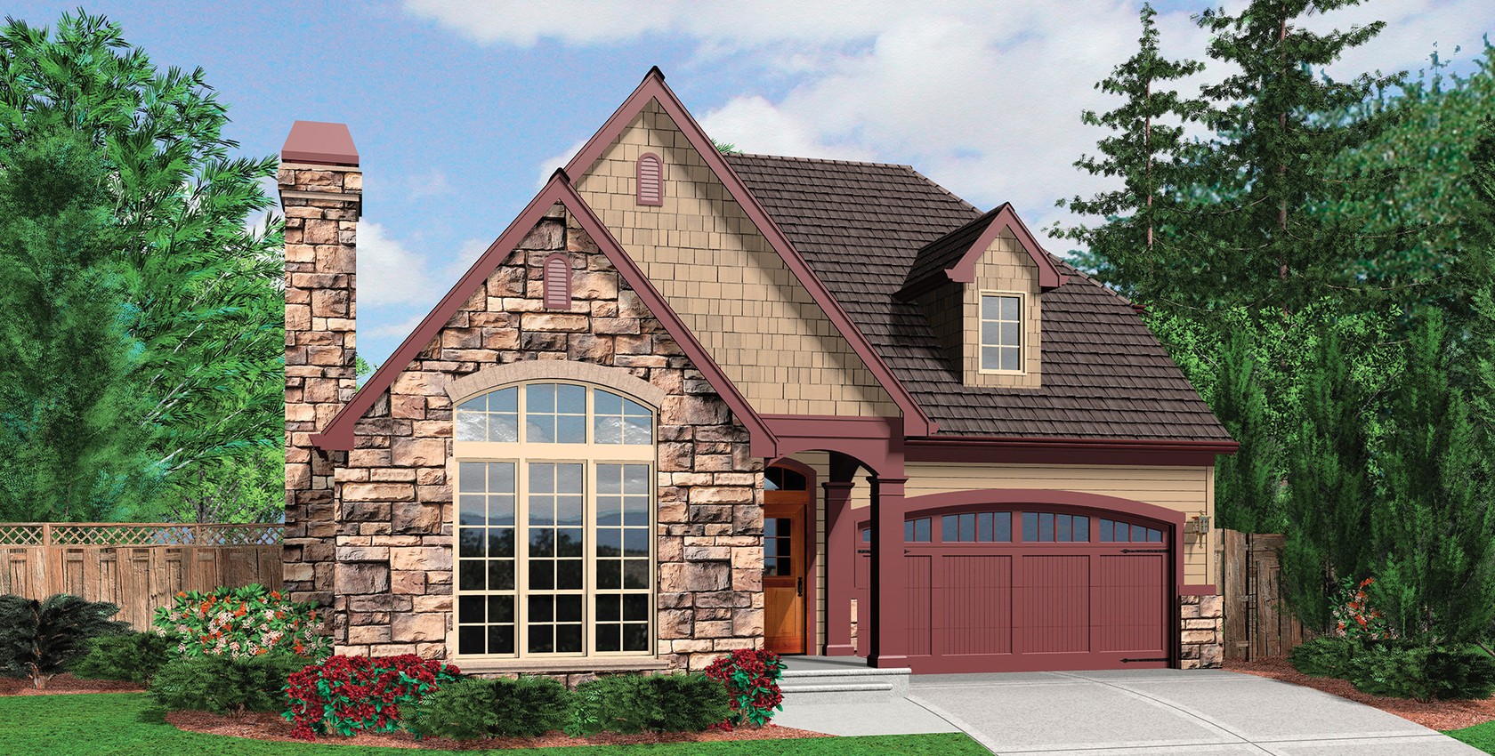 Mascord House Plan 21102 - The Miranda