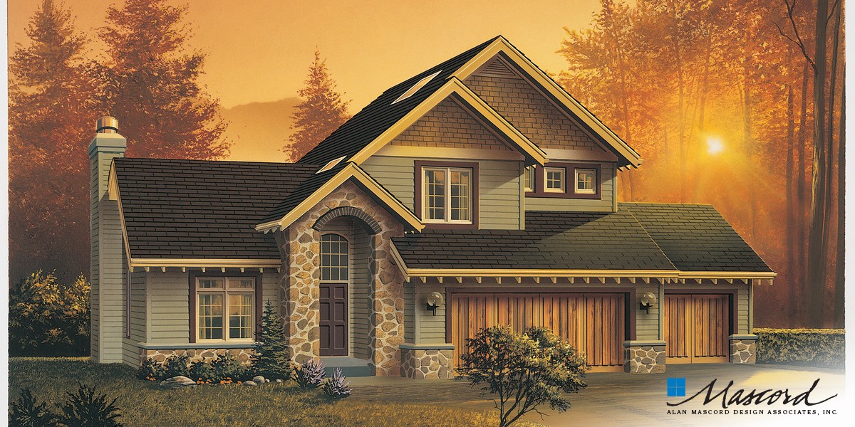 Mascord House Plan 2120C - The Larson