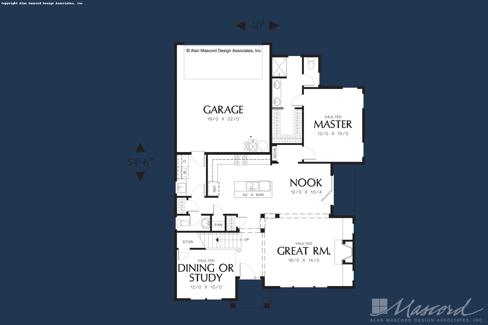 Craftsman House Plan 2184A The Whitney: 1815 Sqft, 3 Beds, 2.1 Baths