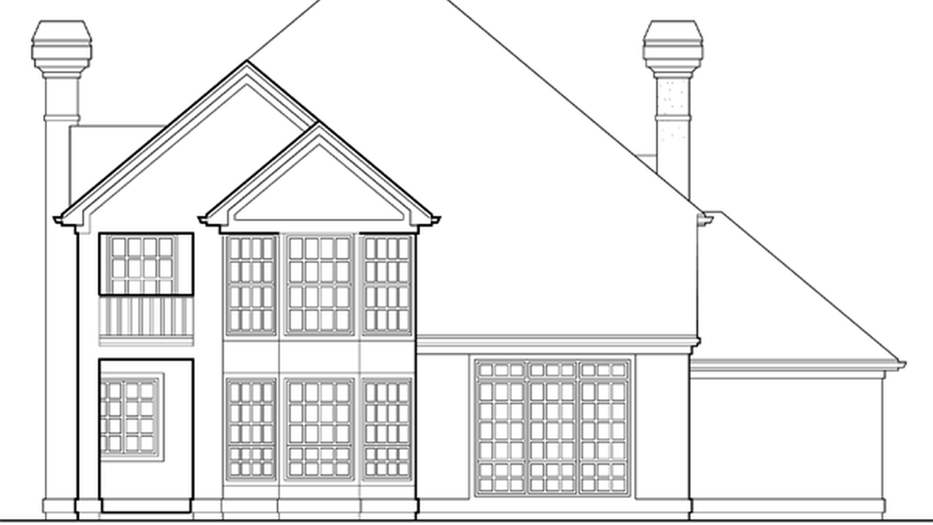 European House Plan 2201 The Barnhart: 2835 Sqft, 4 Beds, 2.1 Baths