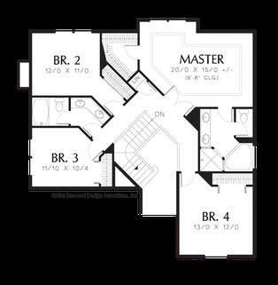 Mascord House Plan 2210 - The Westbrook