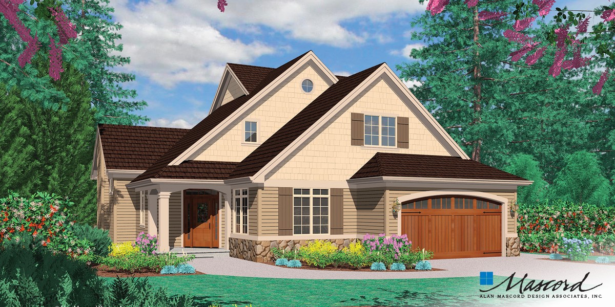 Mascord House Plan 22138 - The Hillsboro