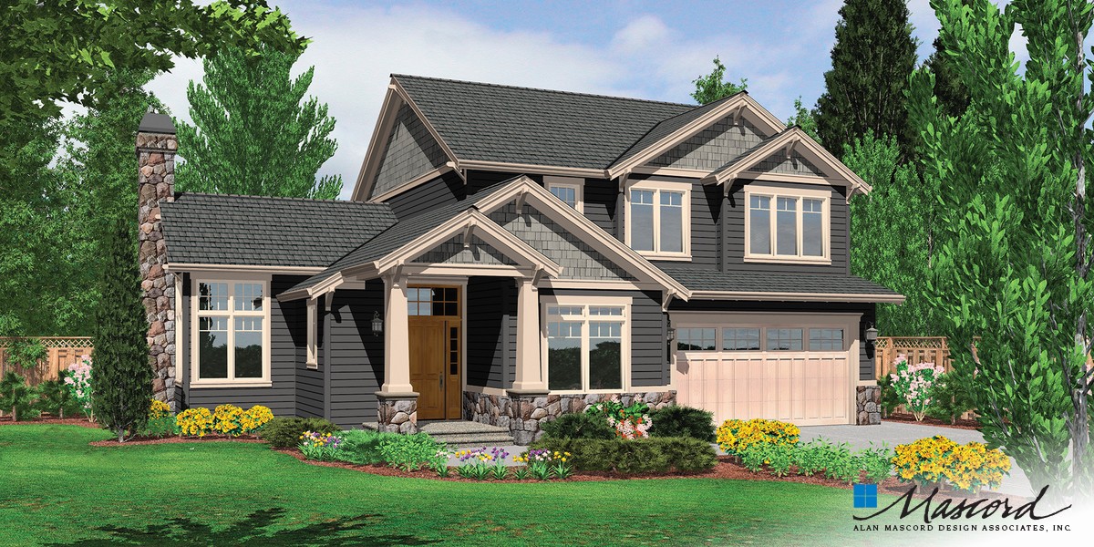 Mascord House Plan 22142A - The Morrison