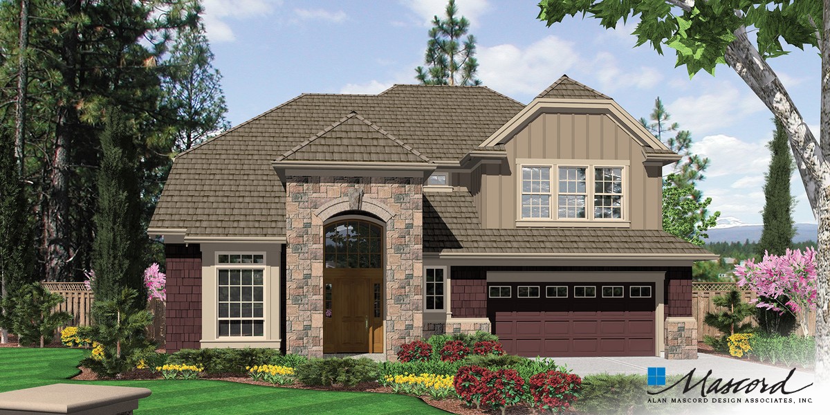 Mascord House Plan 22152 - The Logan