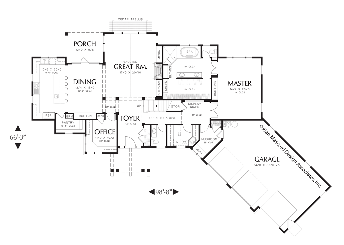 Craftsman House Plan 22156 The Halstad: 2907 Sqft, 3 Beds, 2.1 Baths