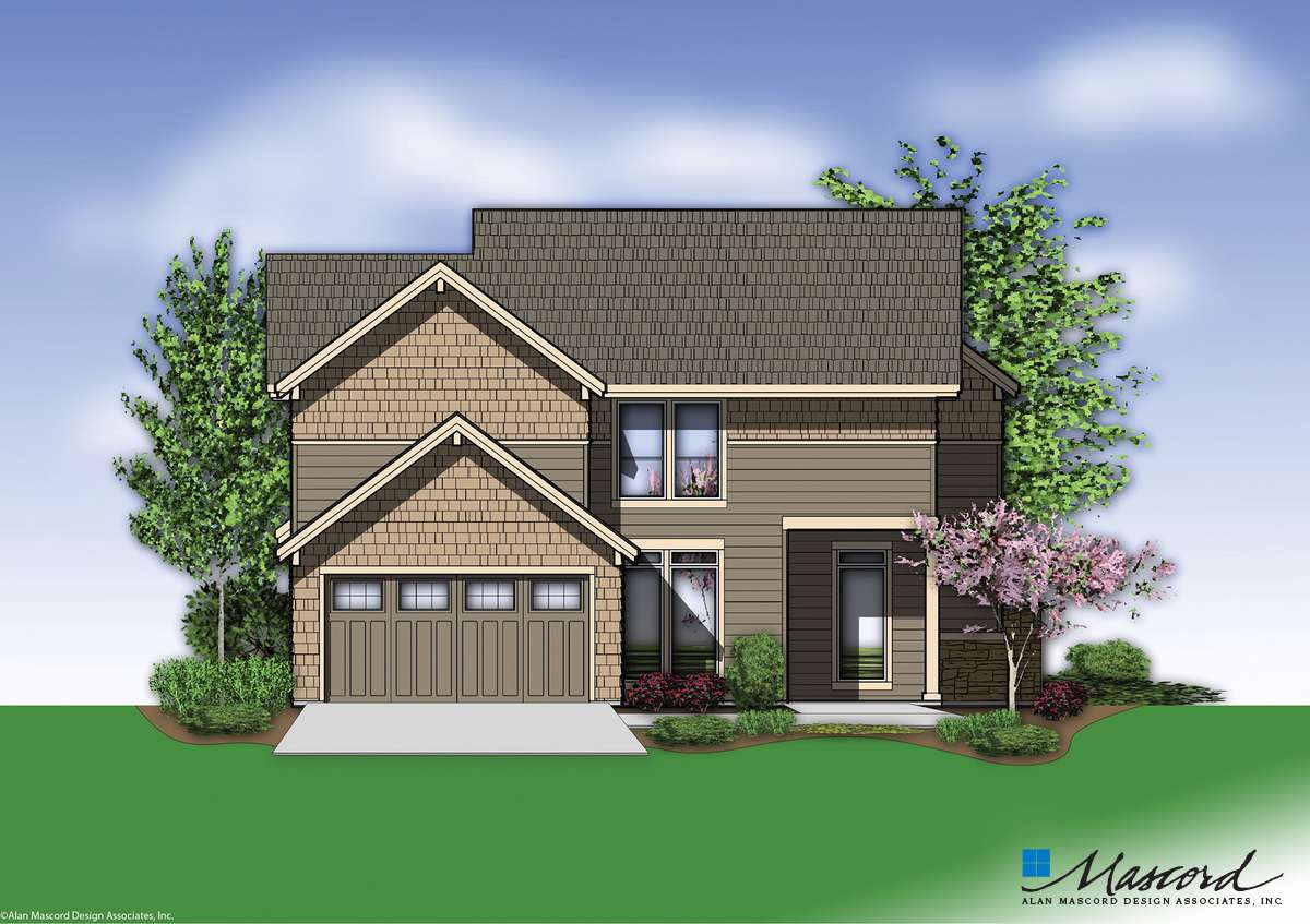 Craftsman House Plan 22170 The Mayfield: 2423 Sqft, 3 Beds, 2.1 Baths