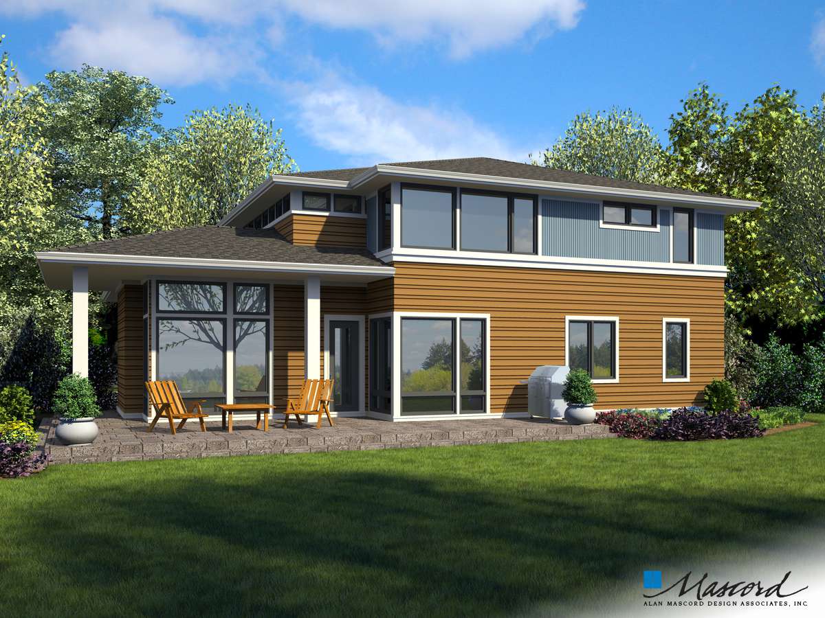 Contemporary House Plan B22217 The : 2710 Sqft, 3 Beds, 2.1 Baths