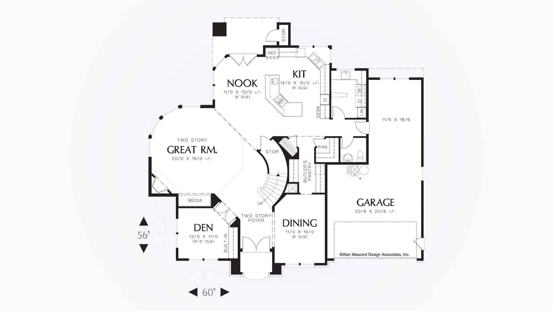 Cottage House Plan 2368 The Sedgwick: 3402 Sqft, 4 Beds, 2.1 Baths