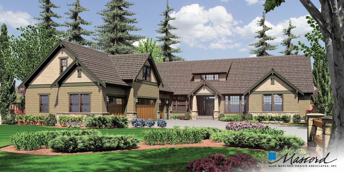 Mascord House Plan 2377 - The Pineville
