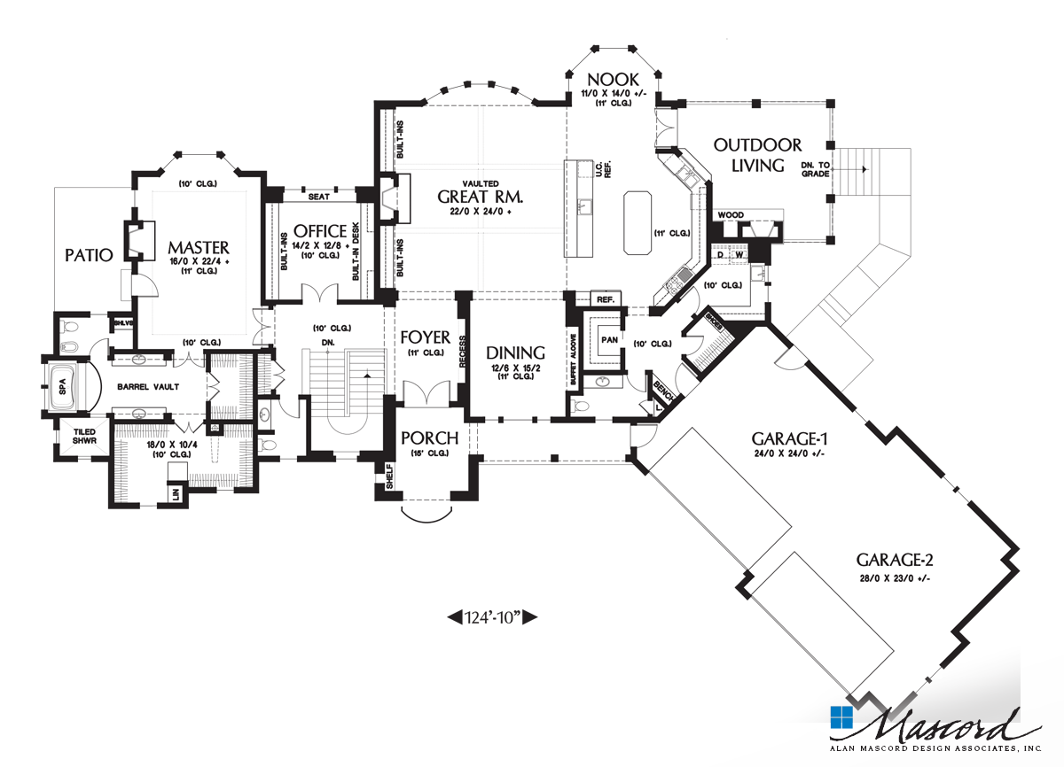 European House Plan 2476 The Thatcher: 5575 Sqft, 4 Beds, 3.2 Baths