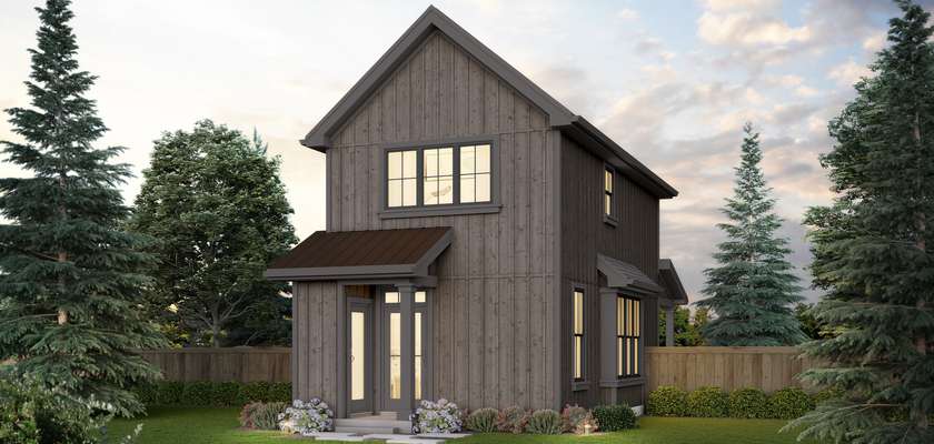 Cottage House Plan 21153 The Roosevelt: 944 Sqft, 2 Beds, 1.1 Baths